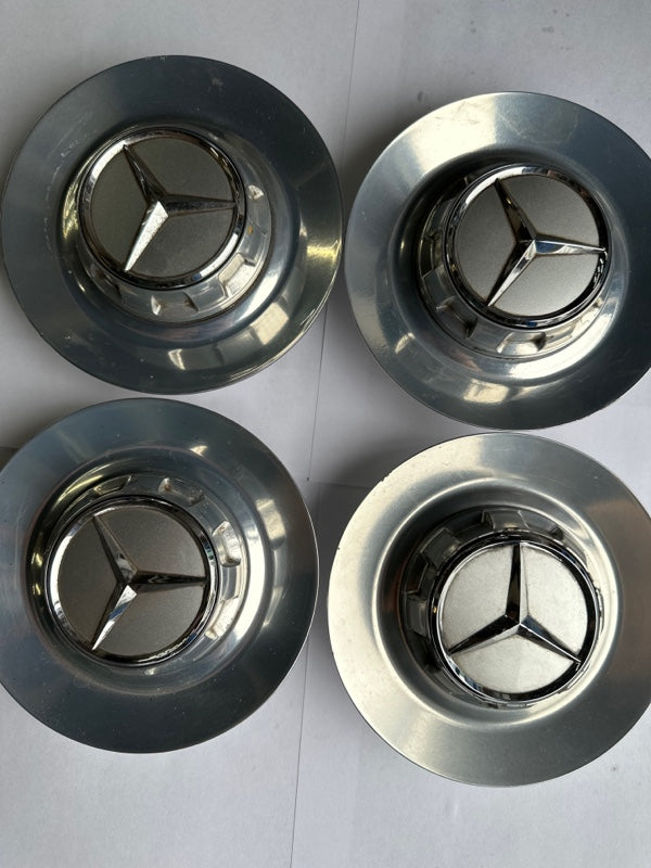 Set of 4 Genuine Mercedes Benz AMG Wheel Center Caps A0004001100 a38b2 ...