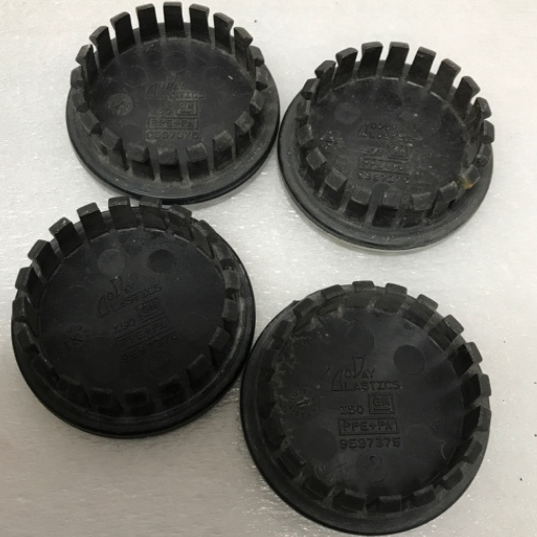 SET OF 4 Cadillac SILVER Center Caps 9597375 a882dc86 – Alloy Wheel Service