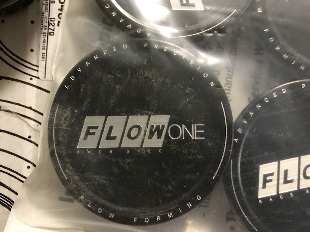 SET OF 4 FLOW ONE WHEEL CENTER CAPS – Alloy Wheel Service
